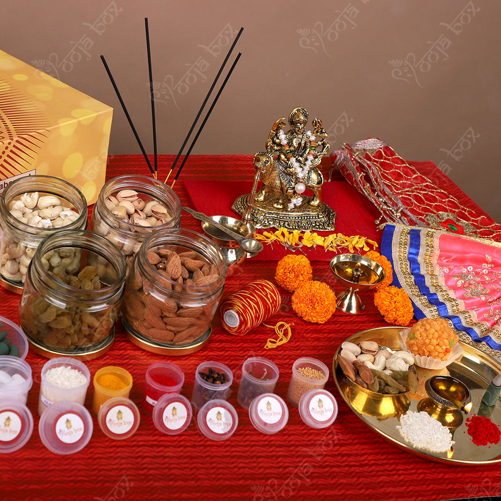 Shubh Navratri Maa Durga Pooja Box – PoojaBox